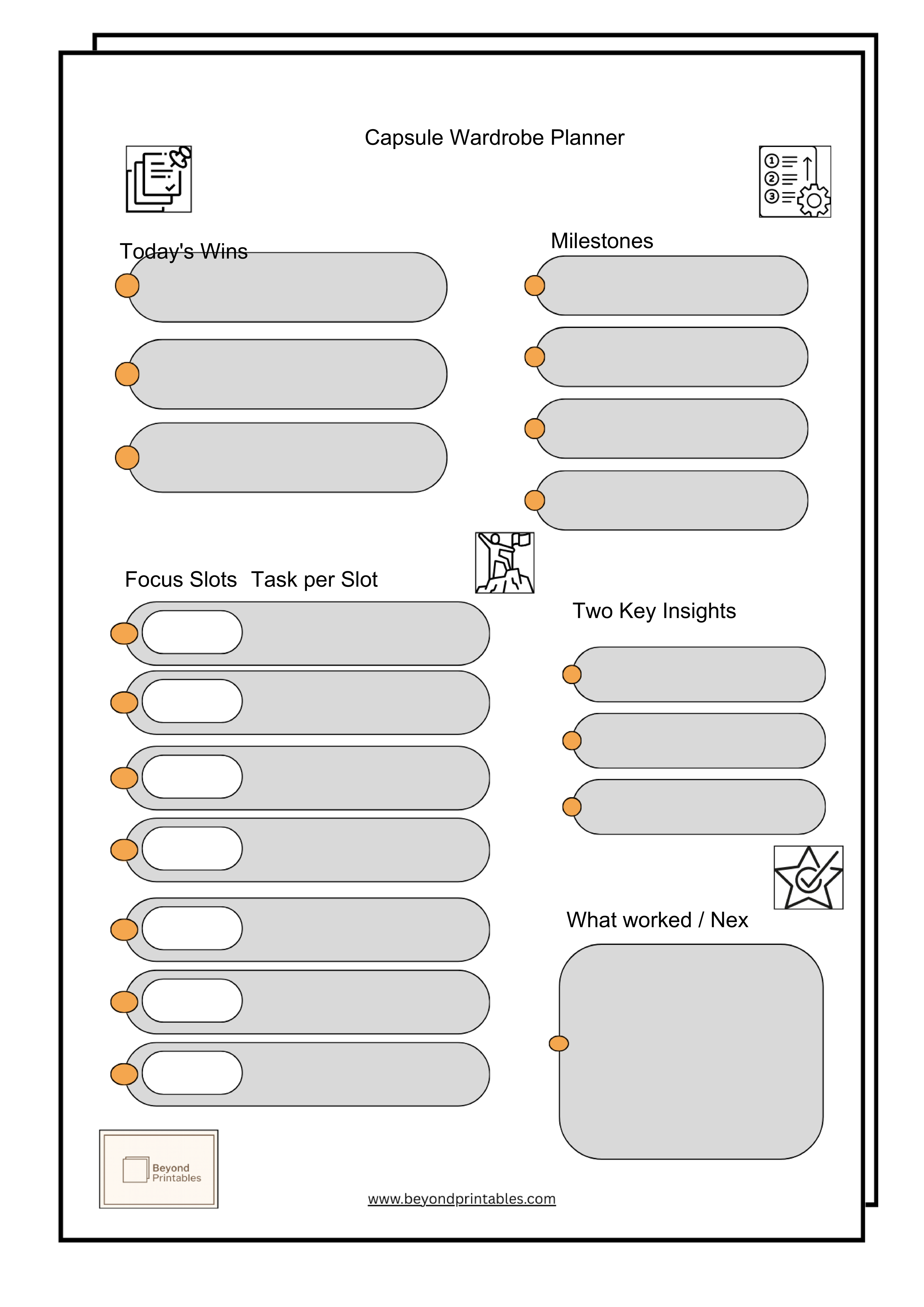 Capsule Wardrobe Planner – Beyond Printables