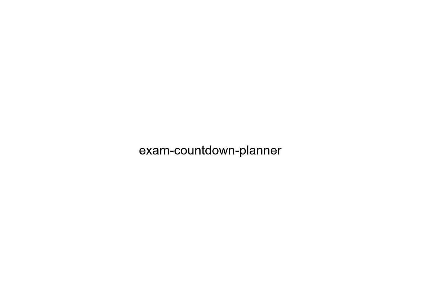 Exam Countdown Planner – Beyond Printables