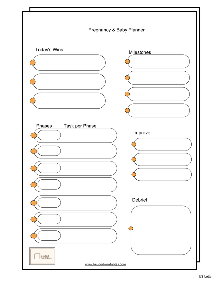 Pregnancy Baby Planner Us P09 – Beyond Printables